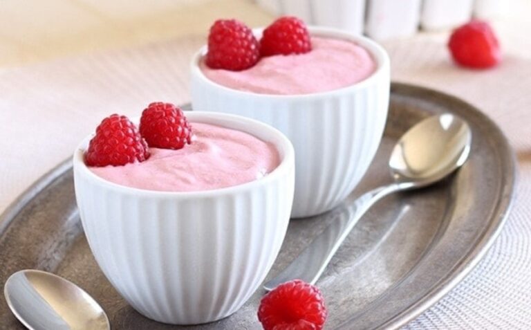 Raspberry Mousse Cup Recipe - Food Sec